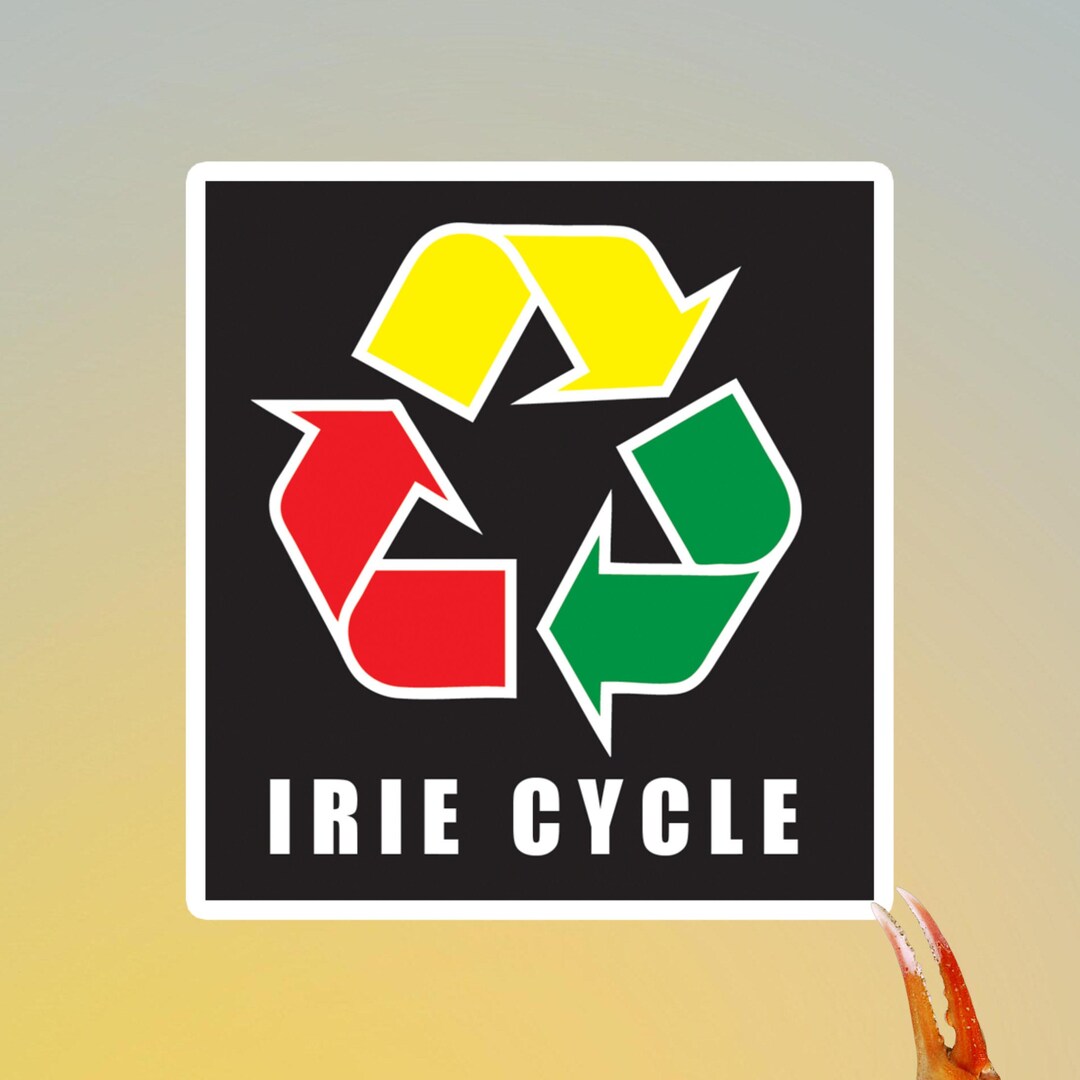 I RECYCLE, 4" Die-cut Vinyl Sticker, Funny Sticker, Pun Sticker, Meme ...