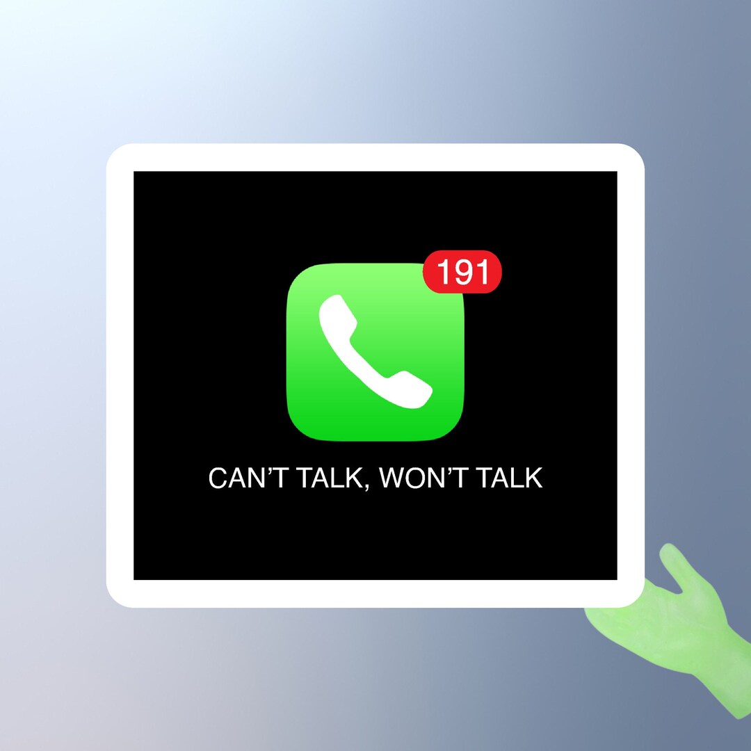 TEXT ME BRO, 4" Die-cut Vinyl Sticker, Funny Sticker, Texting, Smart ...