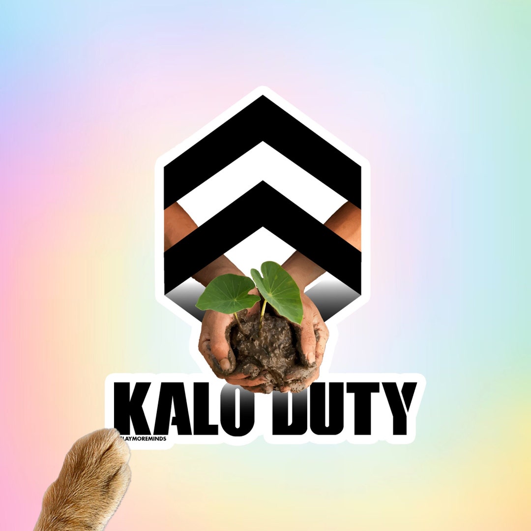 KALO DUTY (black), 4" Die-cut Vinyl Sticker, Funny Sticker, Pun Sticker ...