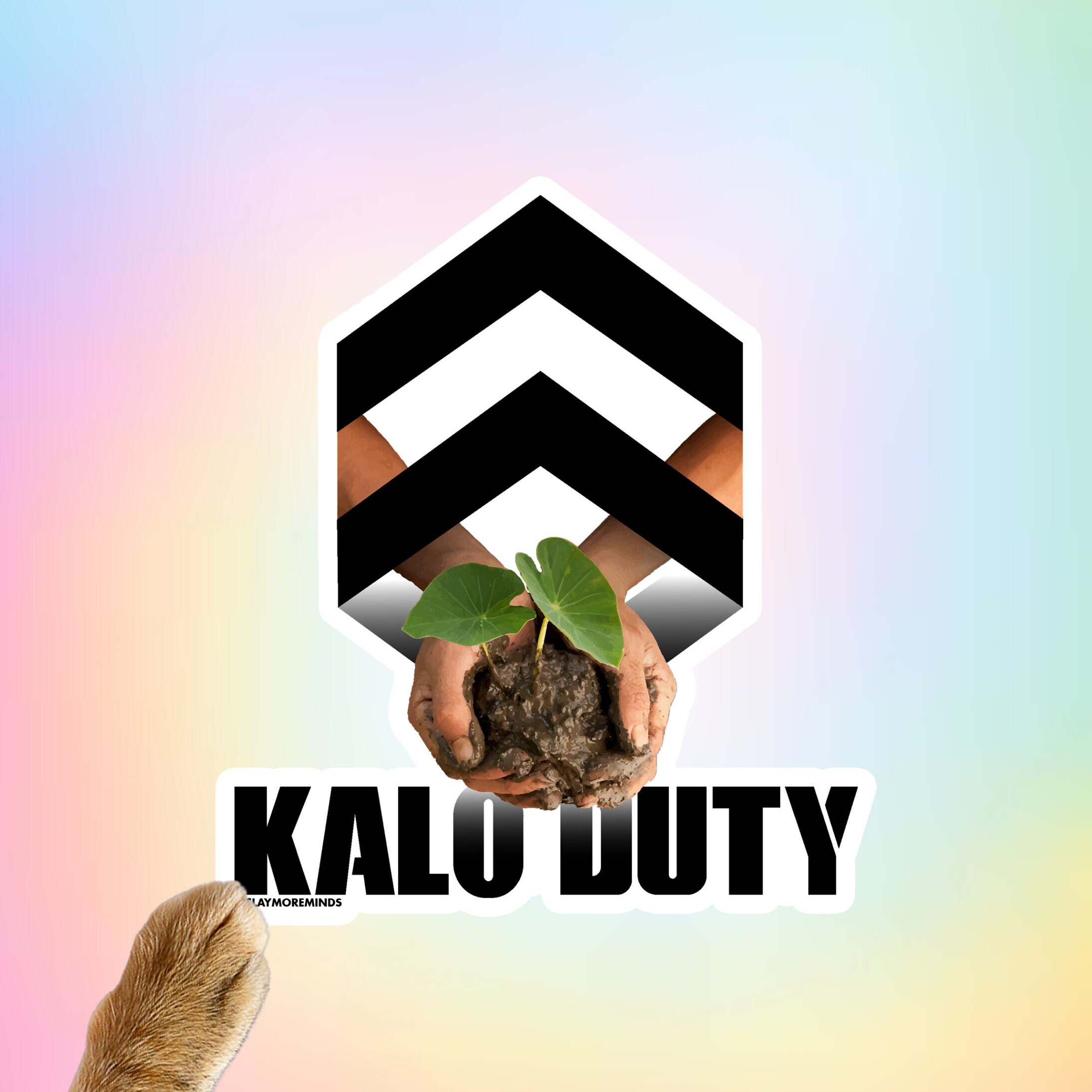 KALO DUTY (black), 4" Die-cut Vinyl Sticker, Funny Sticker, Pun Sticker ...