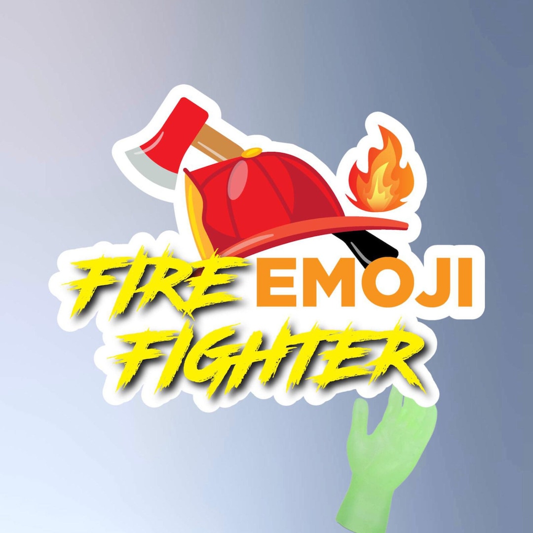 FIRE EMOJI, 4" Die-cut Vinyl Sticker, Funny Stickers, Decal, Pun ...
