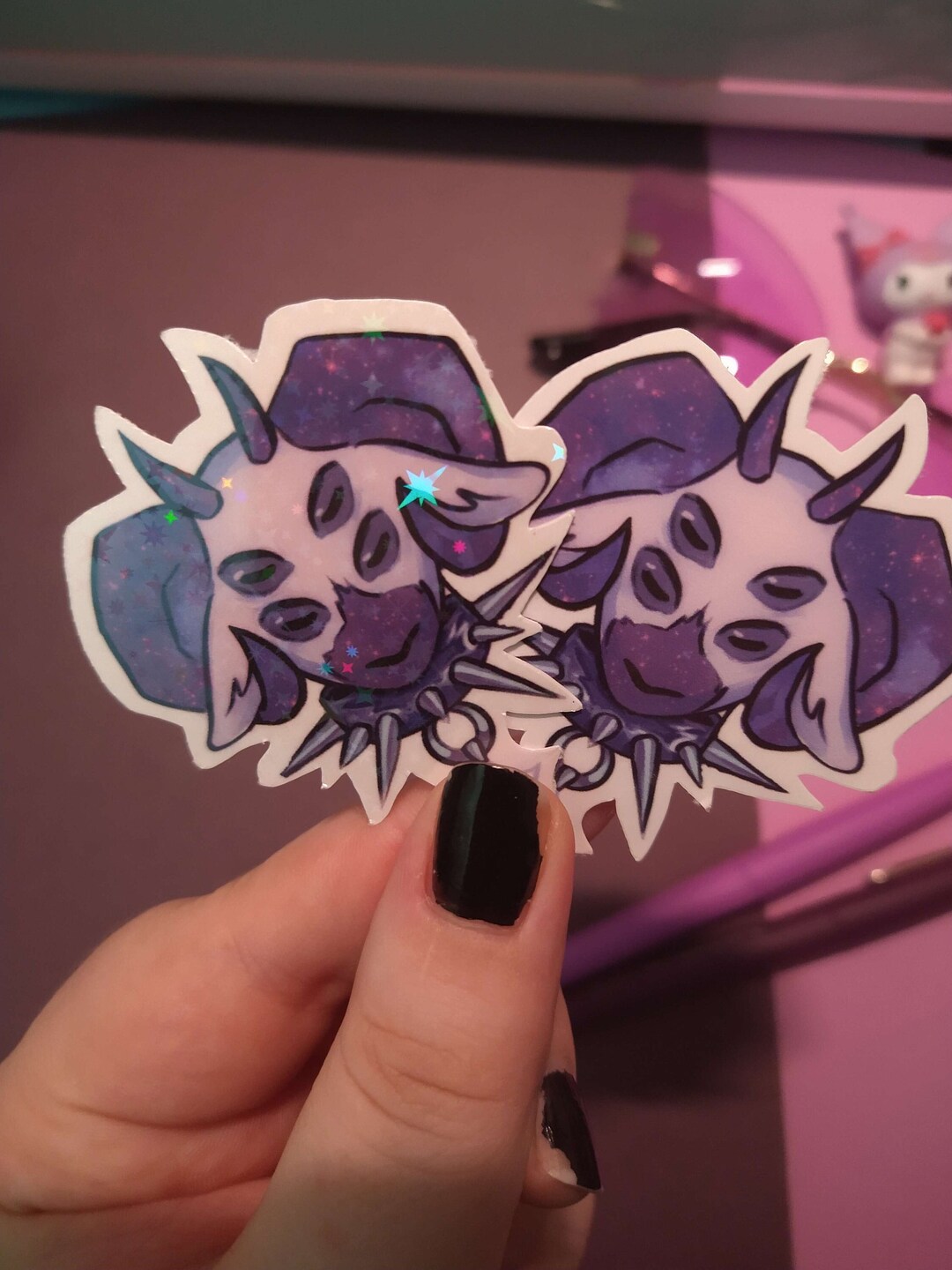 Celestial Galaxy Goat Vinyl Sticker - Etsy