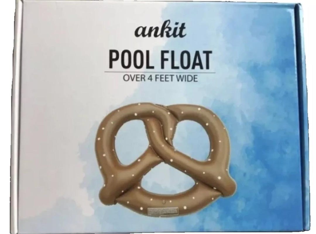 NEW ANKIT Pretzel Swimming Pool Float. 4 Feet Wide. Great Gift! - Etsy