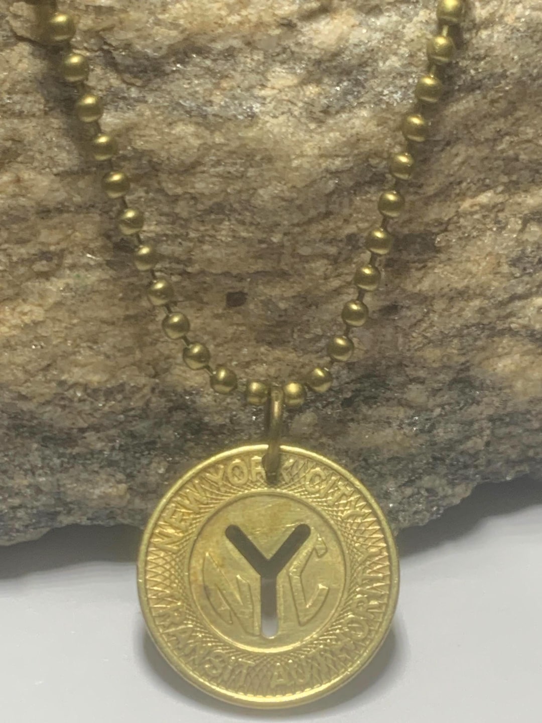 1970s, 80s, 90s Circulated NYC New York City Subway Token Pendant on ...