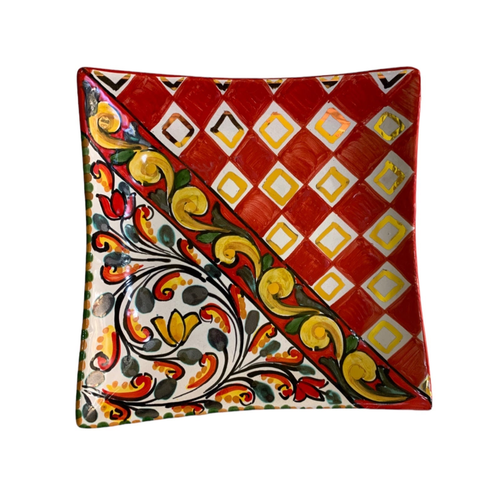 Pocket Emptier Elite Series Caltagirone Ceramic With Pure Gold Enamel ...