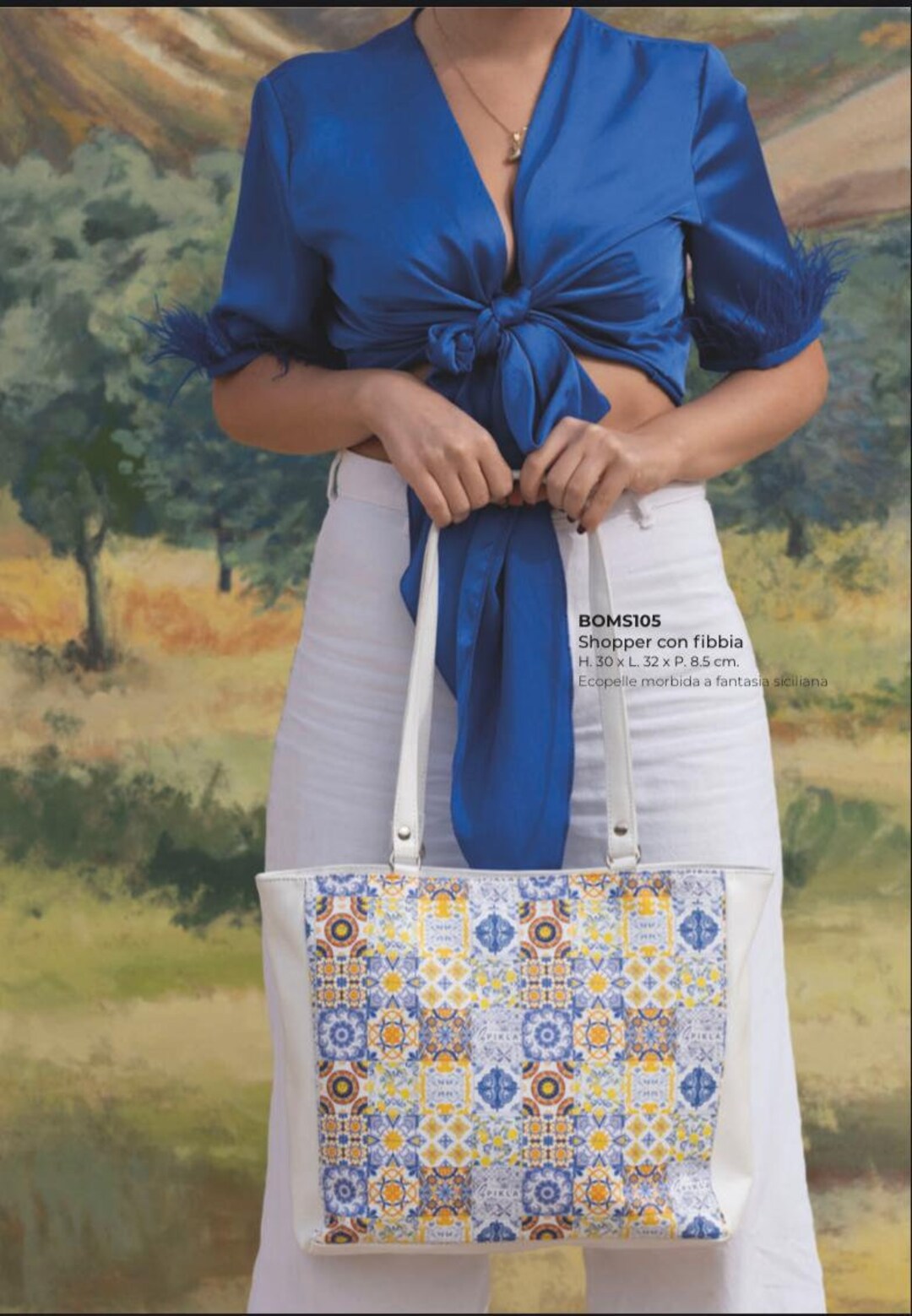 Pikla Sicilian Tile Shopper Bold Style Meets Everyday Functionality - Etsy