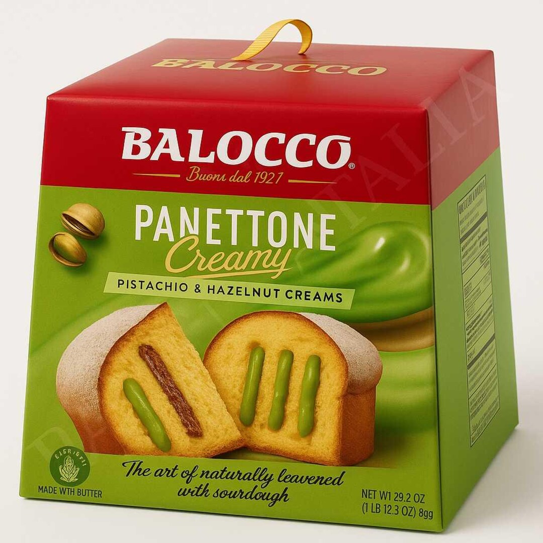 Balocco Pistachio and Hazelnut Creamy Panettone 800g - Etsy