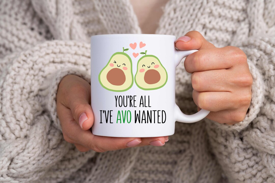 Cute Avocado Mug for Couple Cute Gift for Relationship Gift Ideas for ...