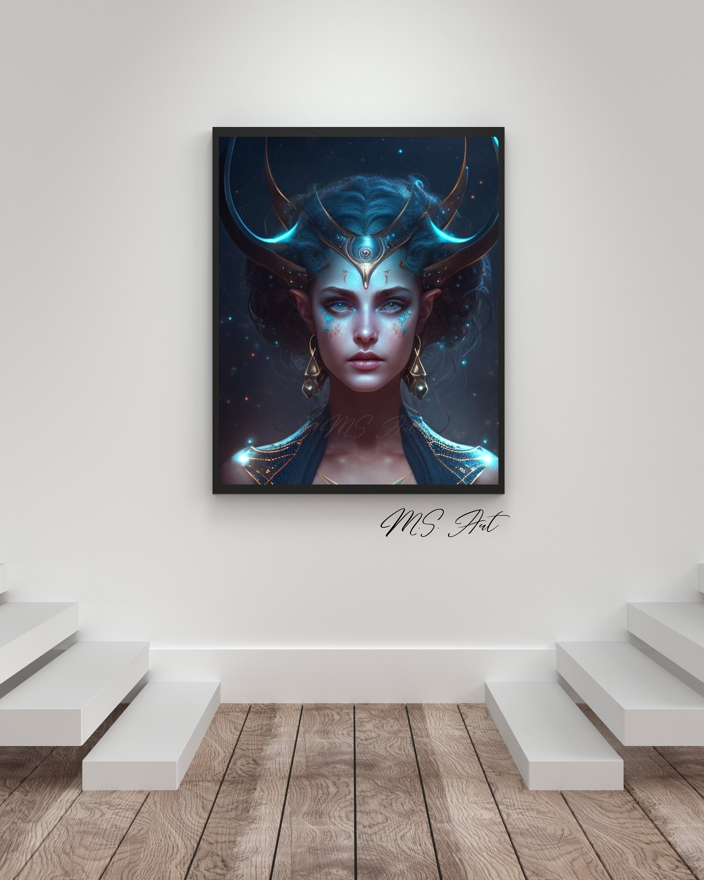 Taurus Queen 2.0 Digital Art Print, Wall Art, Home Decor, Printable - Etsy