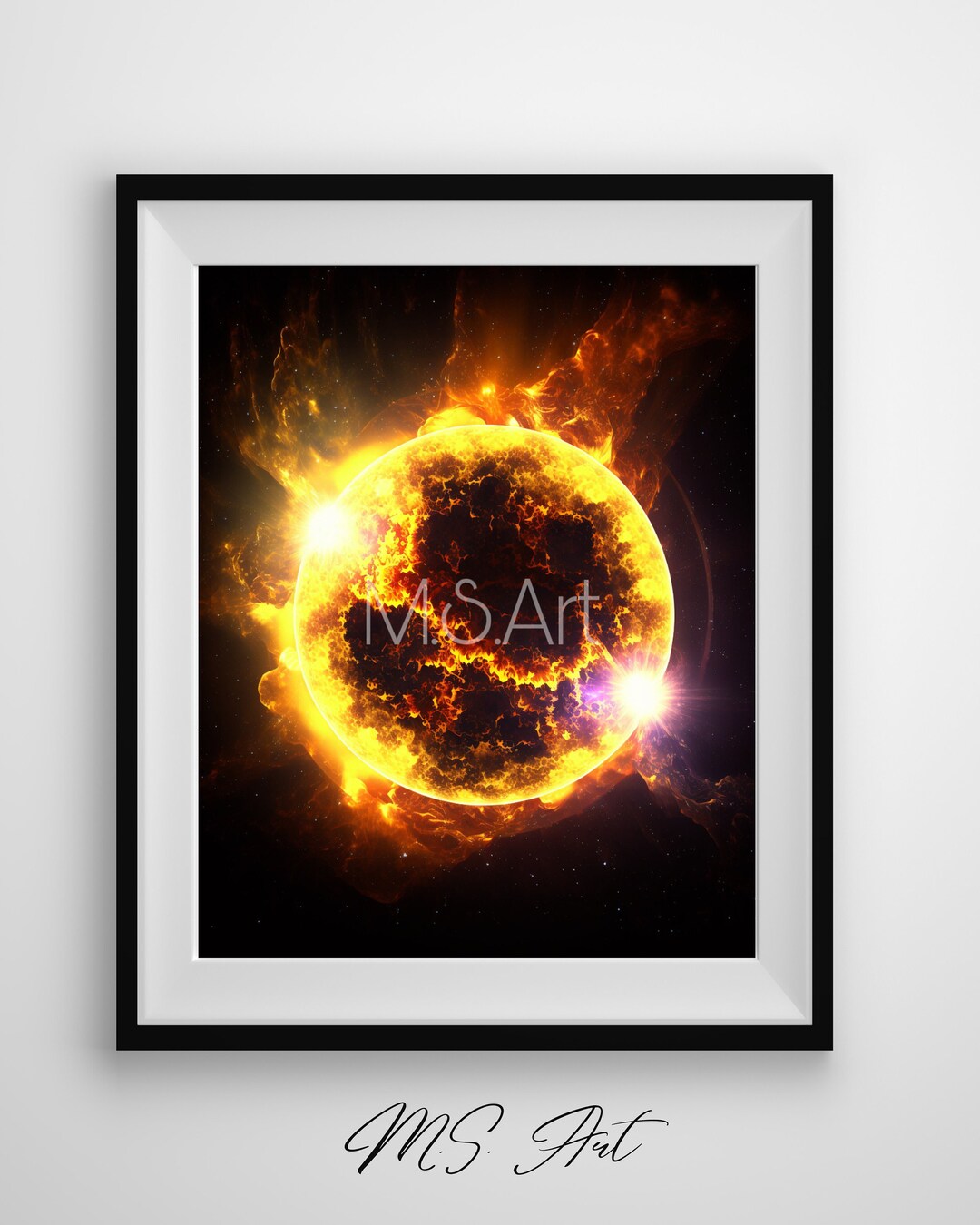 Sun- Digital Art Print, Wall Art, Home Decor, Printable - Etsy