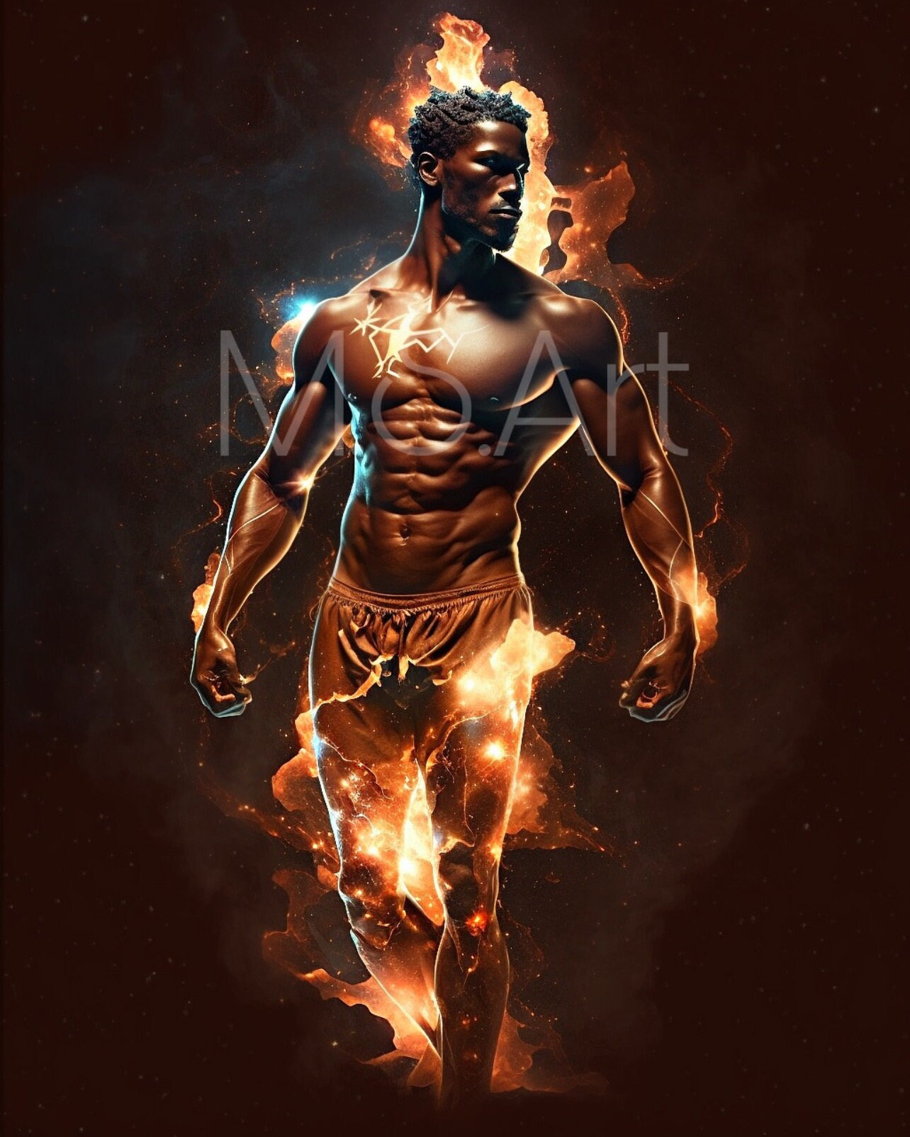 Sagittarius Man- Digital Art Print, Wall Art, Home Decor, Printable - Etsy