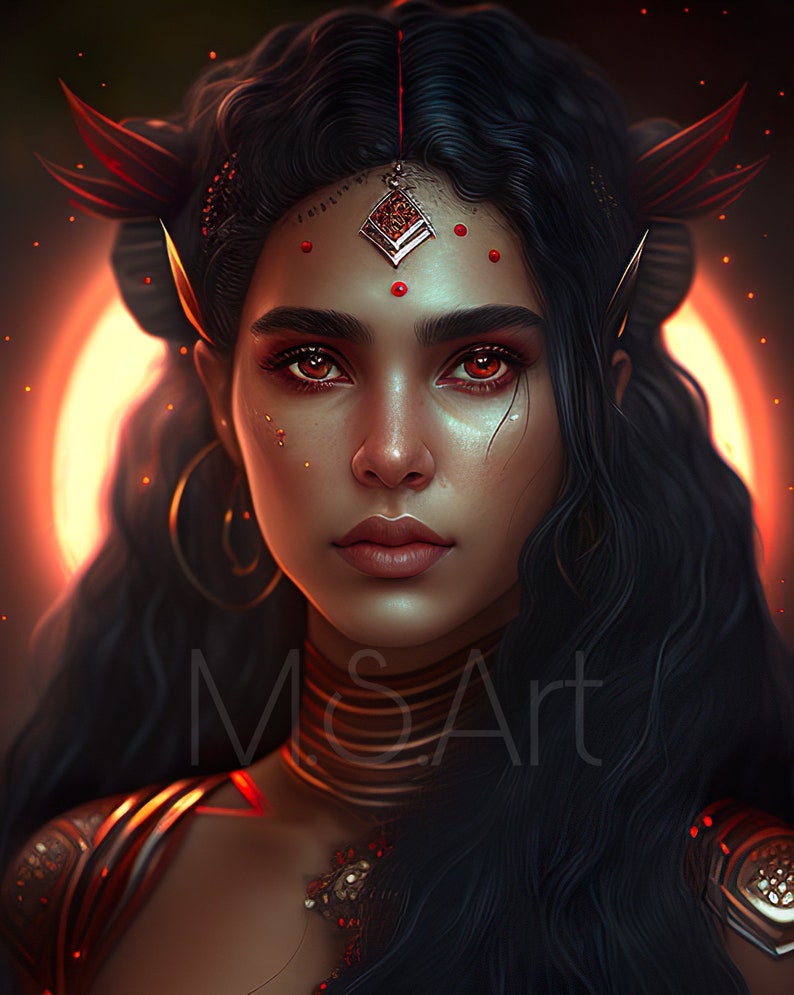 Aquarius Queen- Digital Art Print, Wall Art, Home Decor, Printable - Etsy