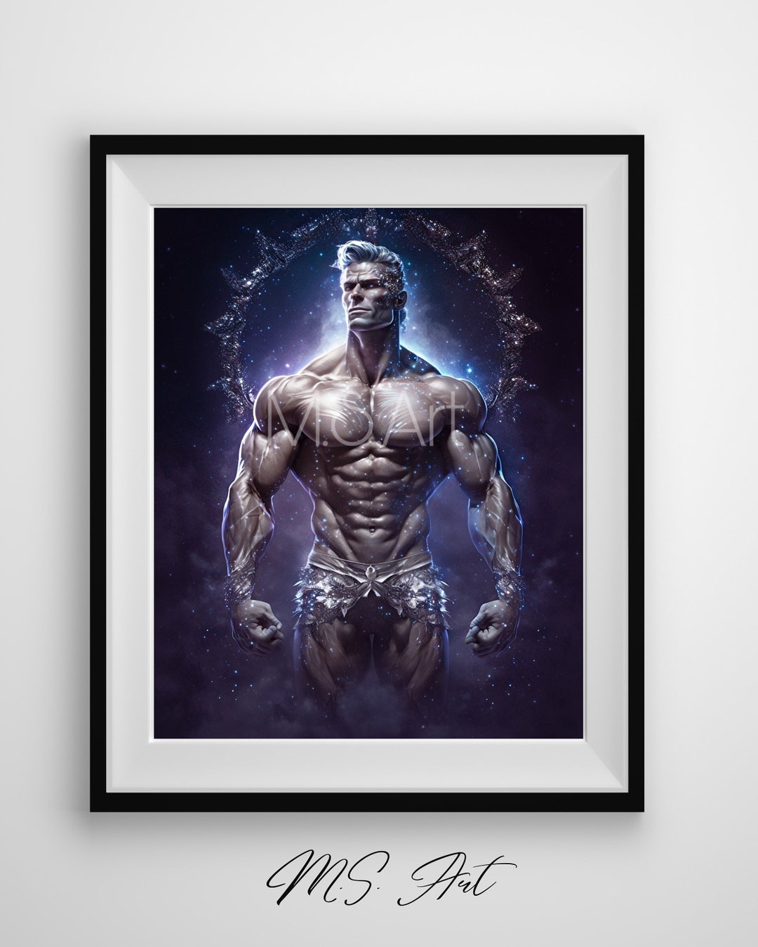 Virgo Man- Digital Art Print, Wall Art, Home Decor, Printable - Etsy