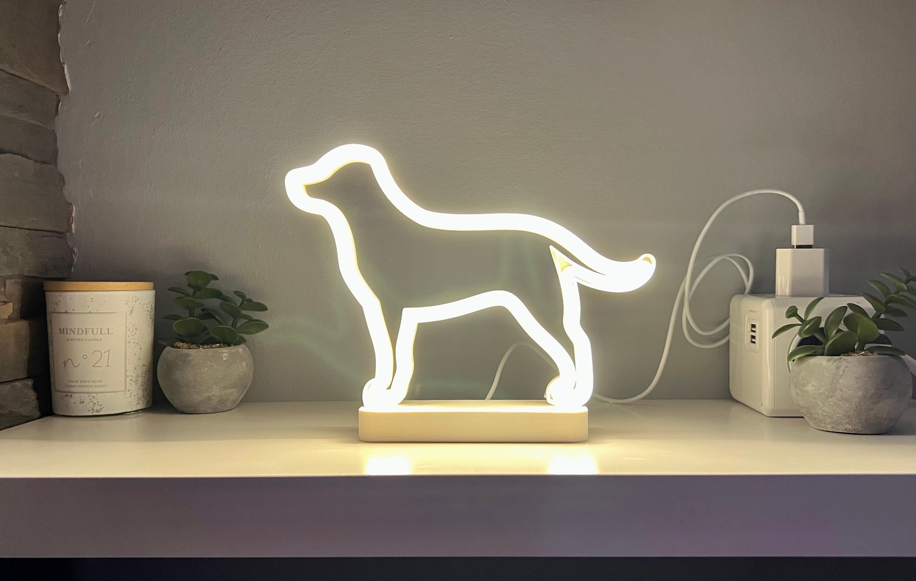 Labrador Retriever Desk LED Lamp - Etsy