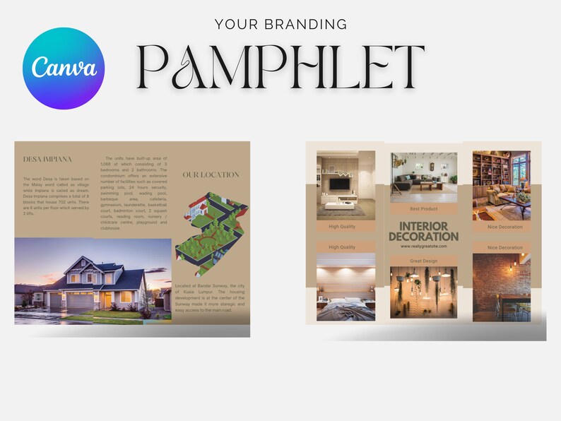 Real Estate Pamphlet Template Real Estate Brochure Real Estate ...