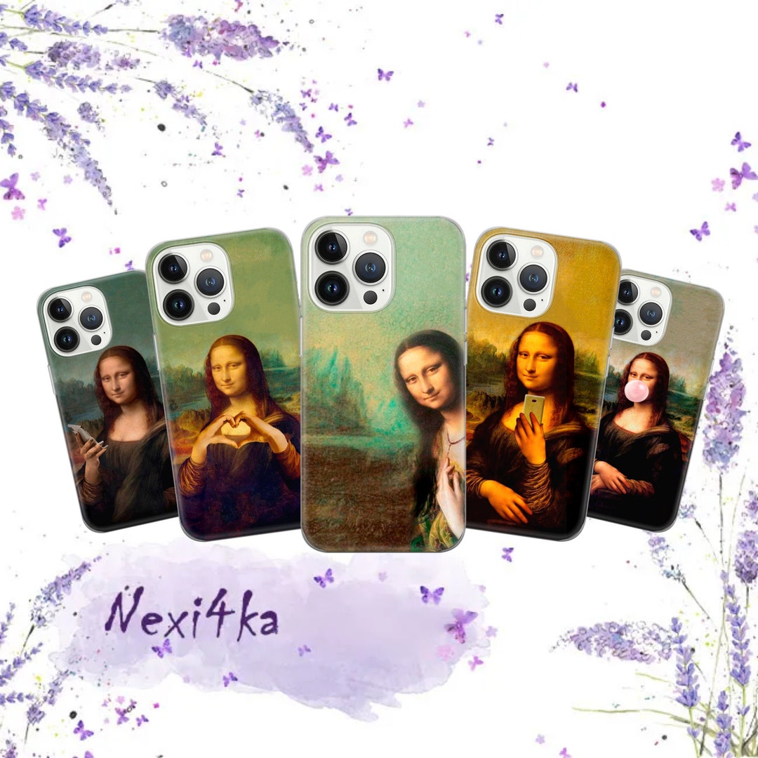 Mona Lisa Phone Case Da Vinci Art Cover for iPhone 16 15 14 13 12 Pro ...