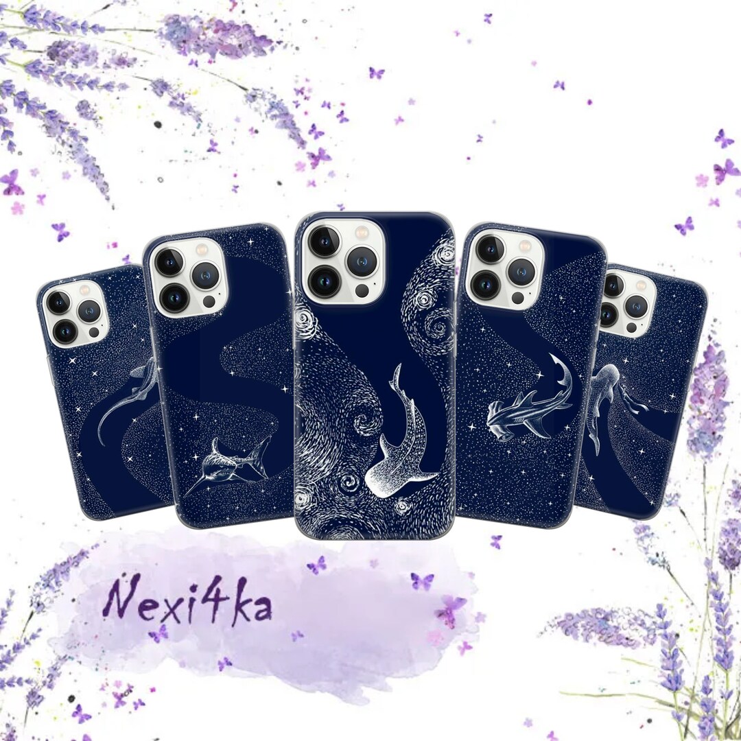 Fin Shark Phone Case Whale Shark Cover for iPhone 16 15 14 13 12 Pro 11 ...