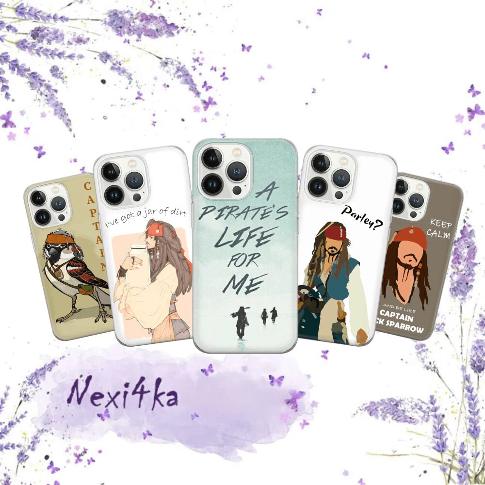 Captain Jack Sparrow Phone Case Pirate Cover for iPhone 16 15 14 13 12 ...
