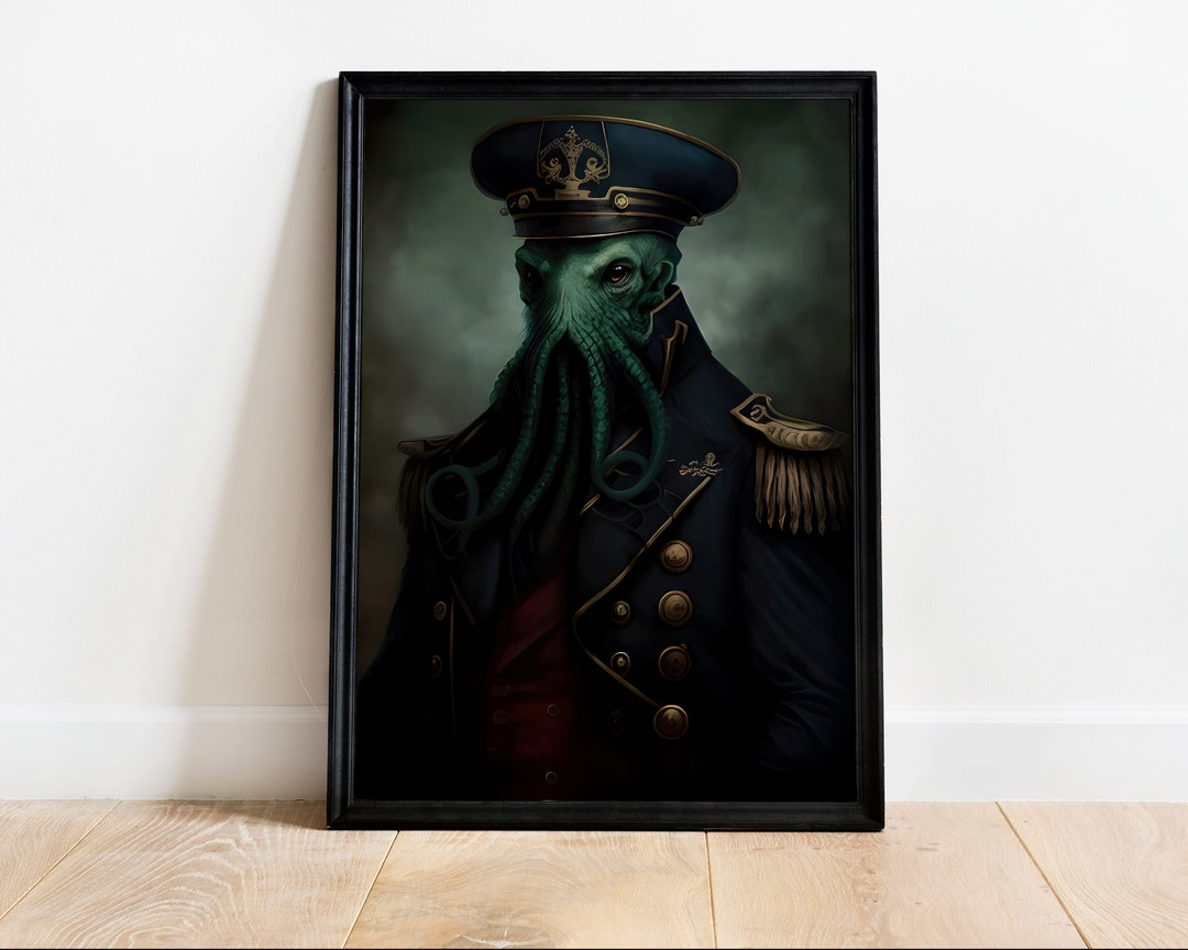 Vintage Renaissance Military Painting Cthulhu Poster, Art Poster Print ...