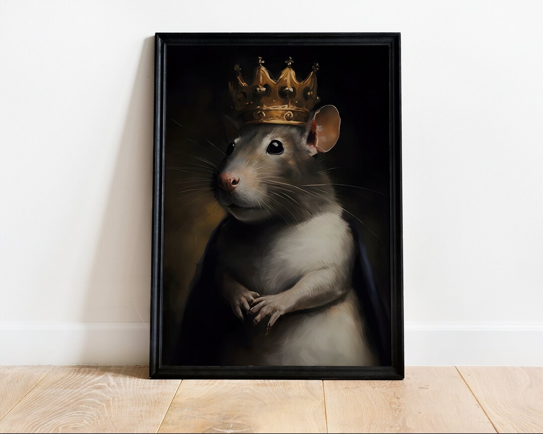 Vintage Rat King Poster, Art Poster Print, Home Decor, Animal Lover ...