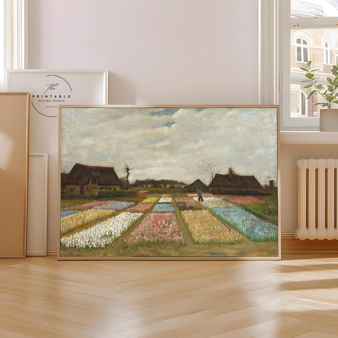 Vincent Van Gogh Bulb Fields in Holland | Impressionist Painting ...