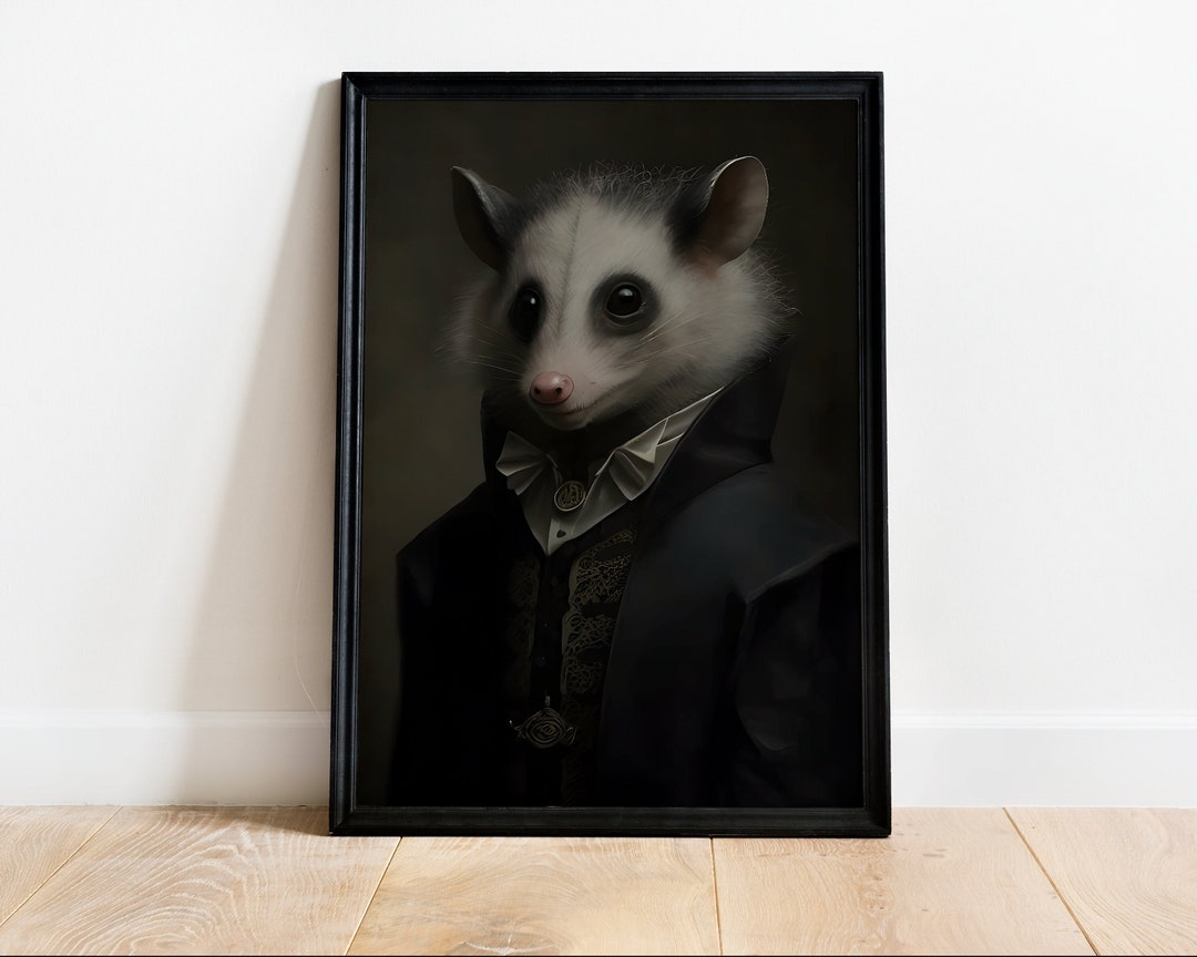 Gothic Possum Vintage Poster, Art Poster Print, Home Decor, Victorian ...