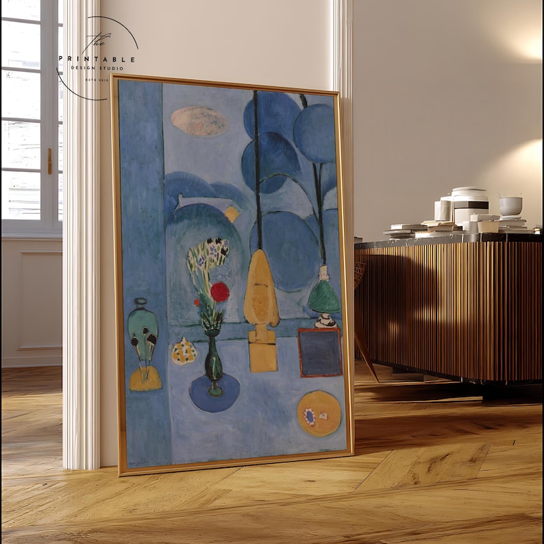 Henri Matisse Blue Window | Fauvism Painting | Abstract Art Print ...