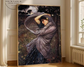 Boreas by John William Waterhouse | Pre-raphaelite Art Print ...