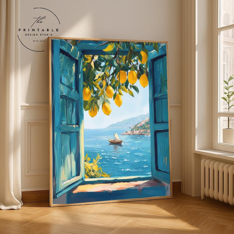 Italian Lemon Tree Poster - Etsy
