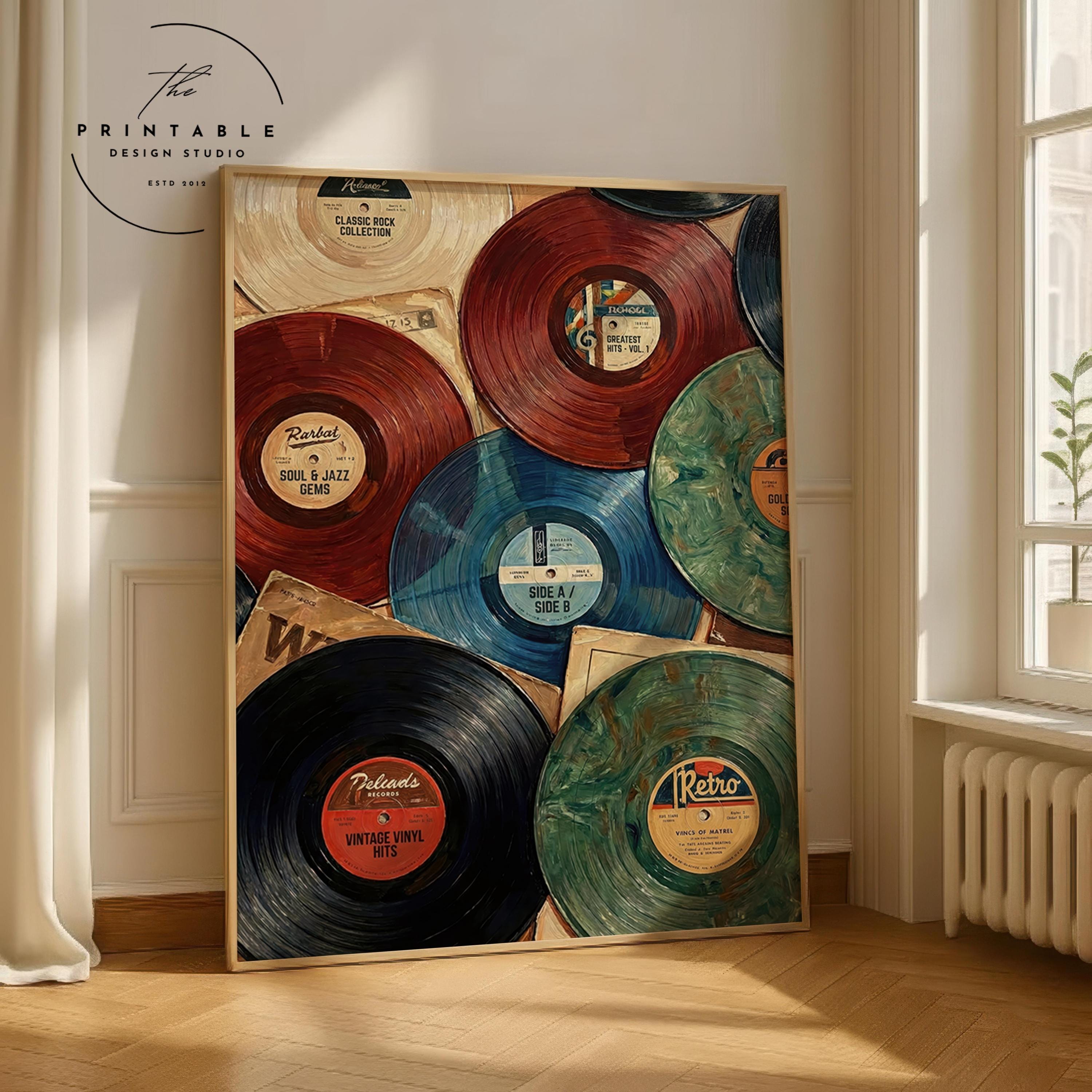 Vintage Record Eclectic Wall Art, Trendy Art, Retro Printable ...