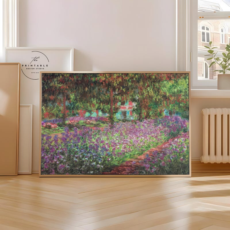 Claude Monet Iris Poster - Etsy