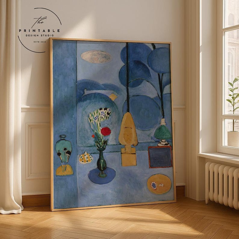 Henri Matisse Blue Window | Fauvism Painting | Abstract Art Print ...