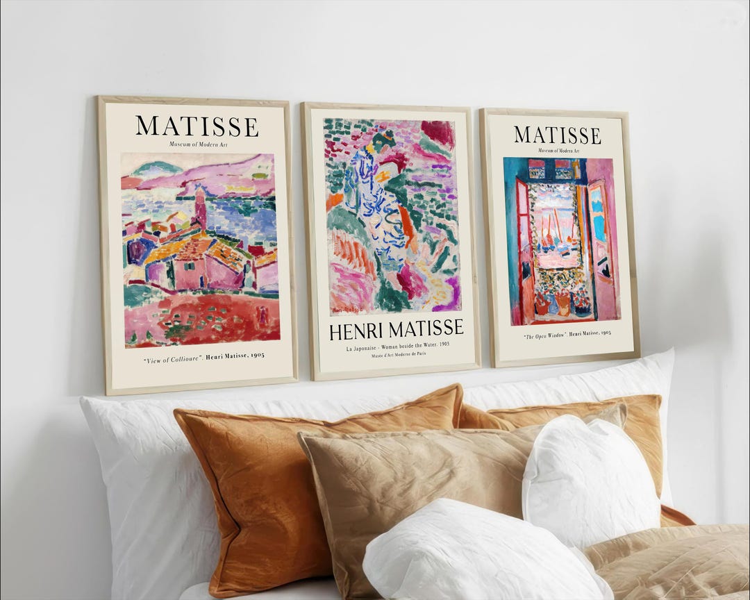 Matisse Print Set of 3, Matisse Wall Art, Matisse Poster, Gallery Wall ...