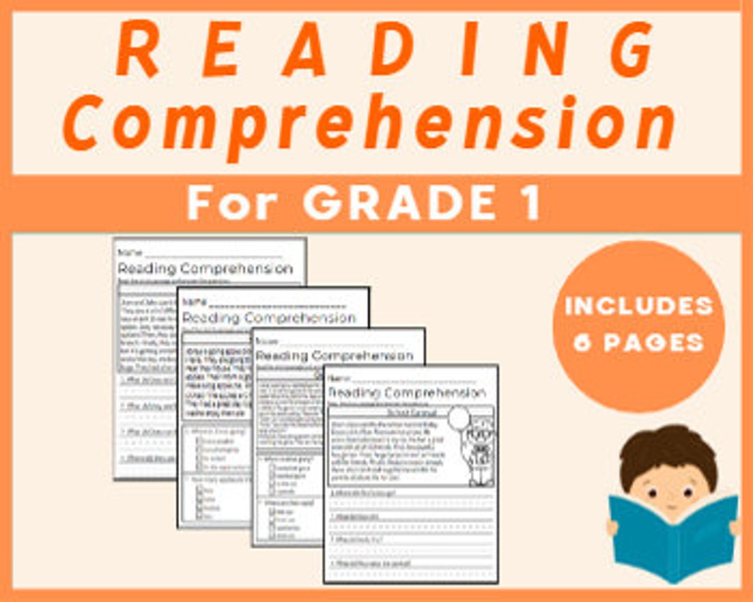 Reading Comprehension for Grade 1 - Etsy Portugal