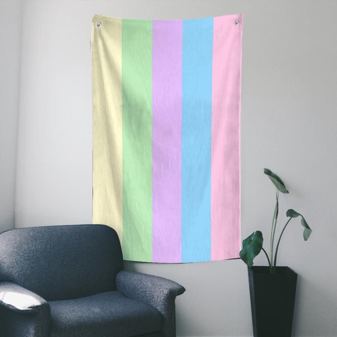 Indoor Agere Flag for Wall Pastel Age Regression Vertical - Etsy