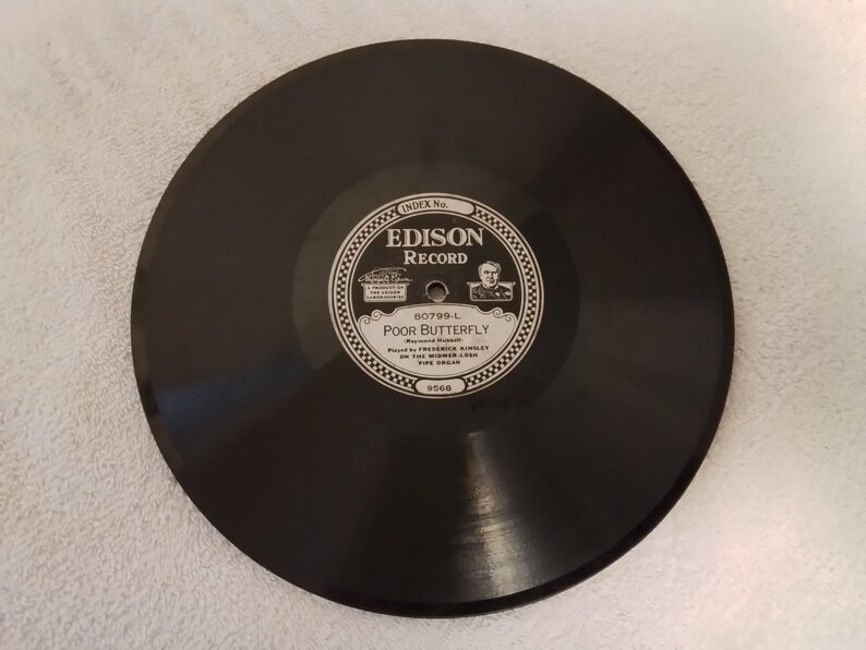 Vintage Thomas Edison Thick Record From Early 1900's. Poor Butterfly ...