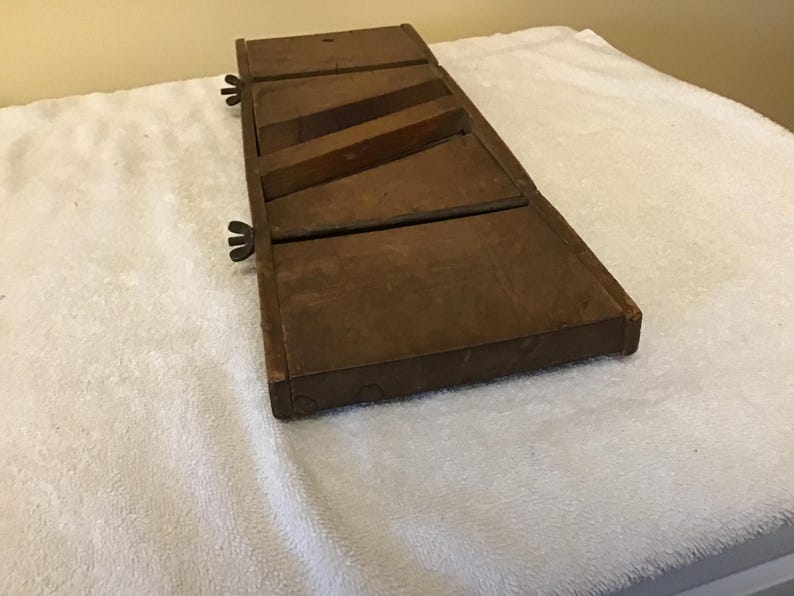 Mid 20th Century Farmhouse Style Primitive Wood and Metal Mandolin ...