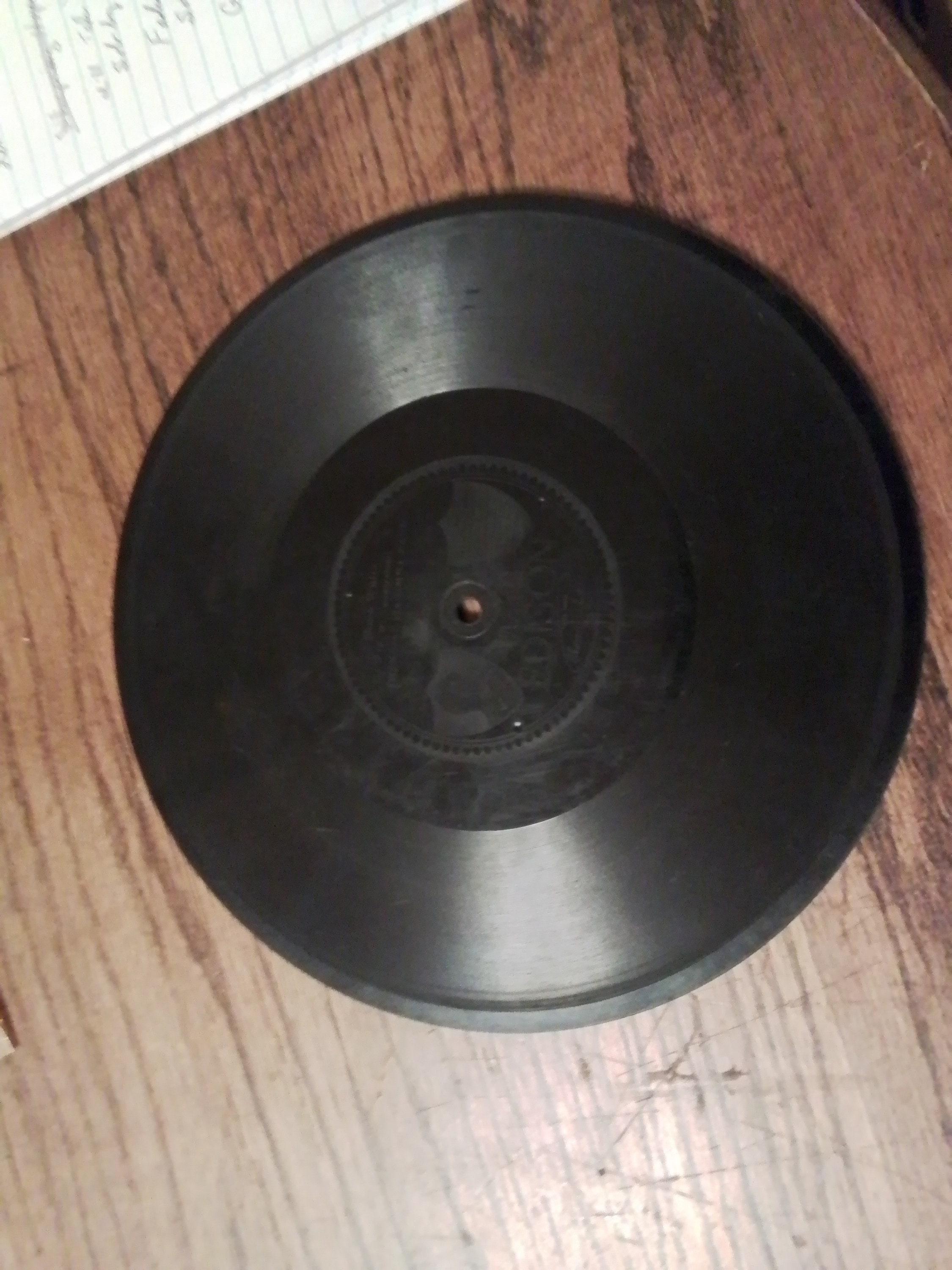 Vintage Thomas Edison Thick Record From the 1900's Glover Club Fox Trot ...