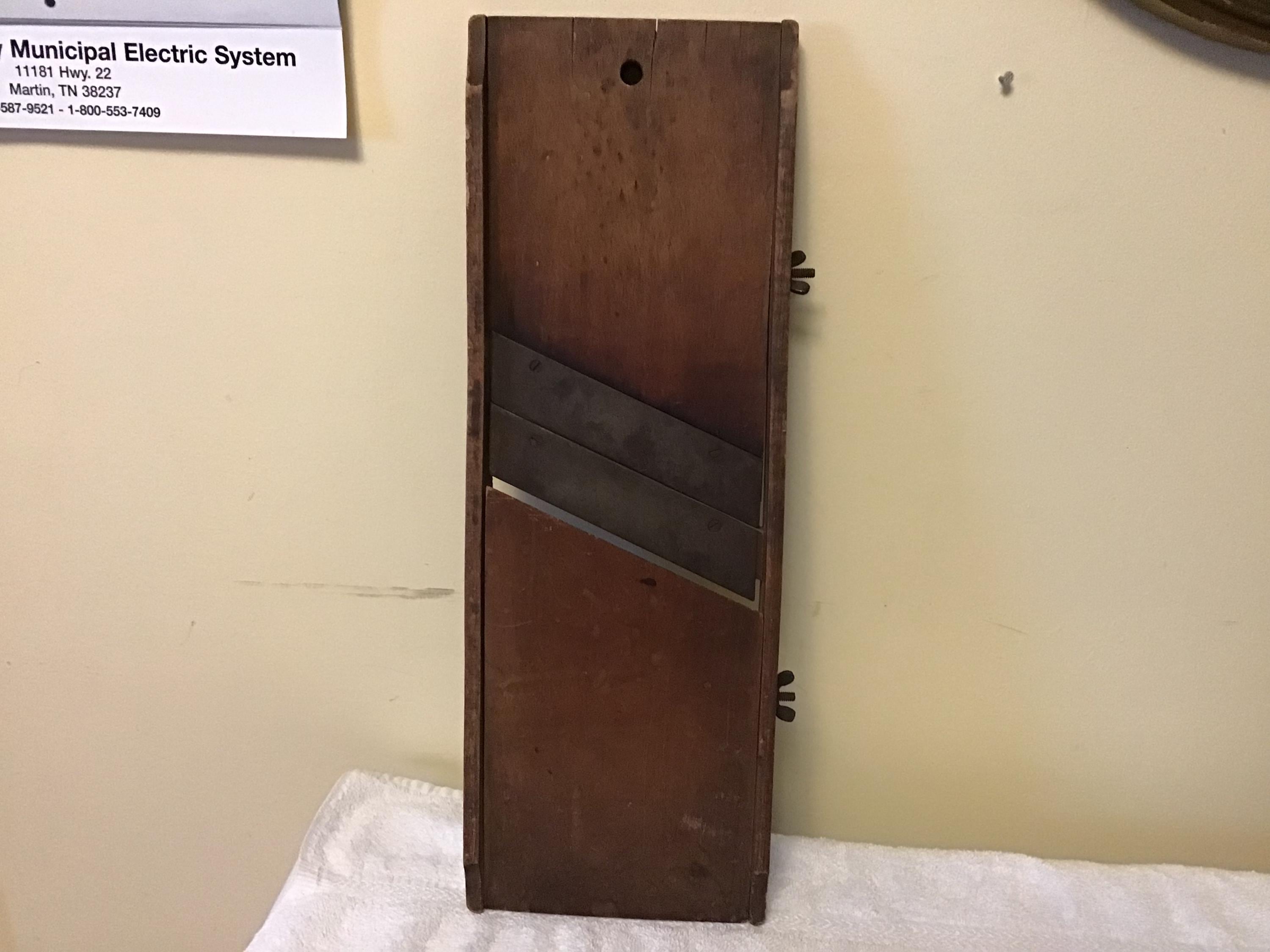 Mid 20th Century Farmhouse Style Primitive Wood and Metal Mandolin ...