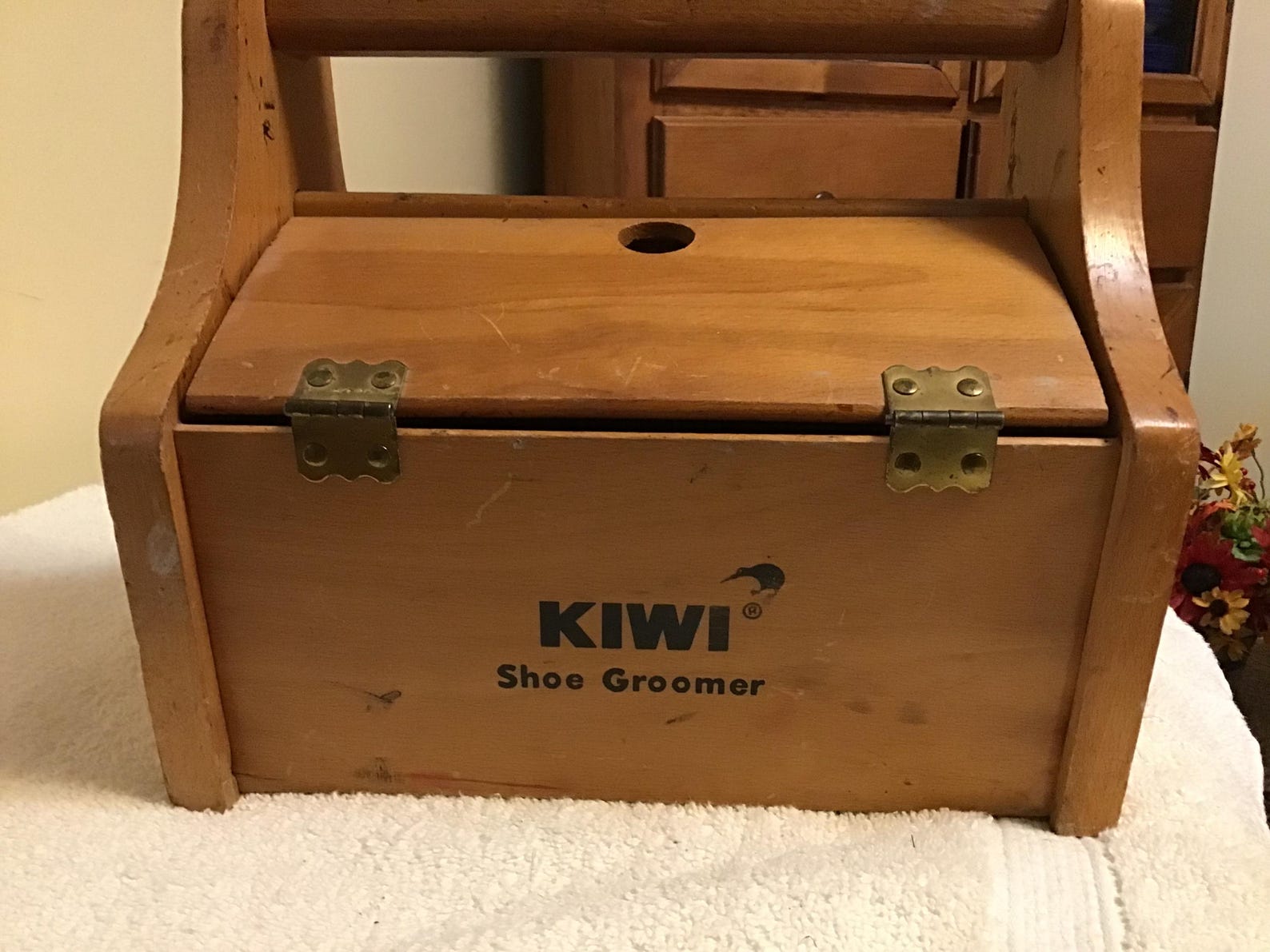 Vintage Kiwi Hand Crafted Valet Shoe Shine Wooden Kit From the 1950’s ...