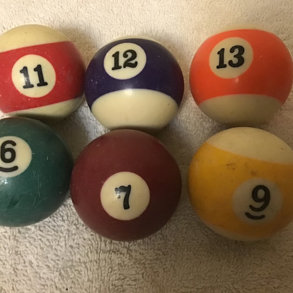 Vintage Pool Balls - Etsy