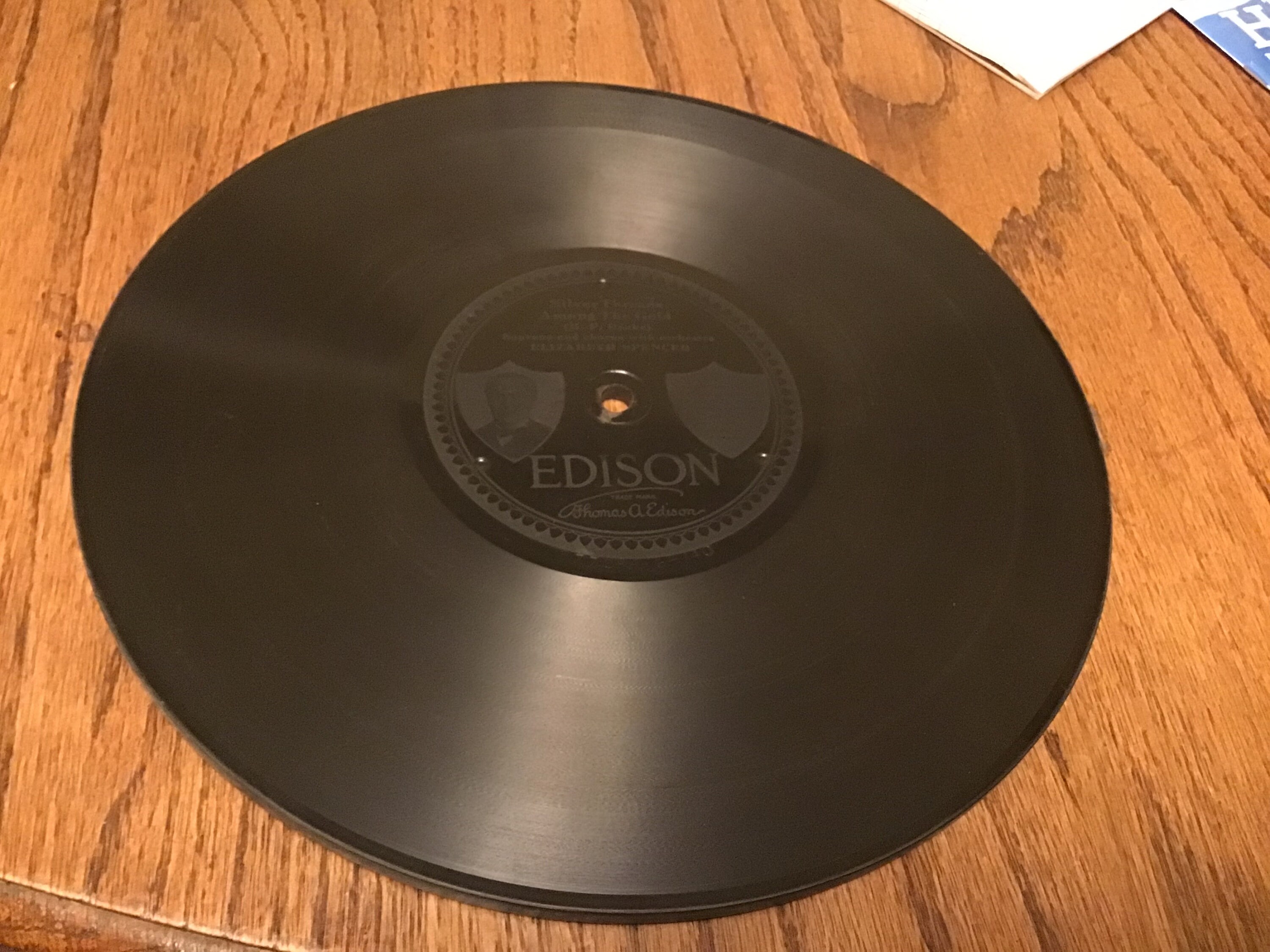 Vintage Edison Thick Record Silver Threads Among the Gold ( H.P. Danks ...