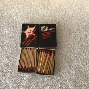 Neff’s Foxfire Restaurant Match Box With Matches Souvenir - Etsy