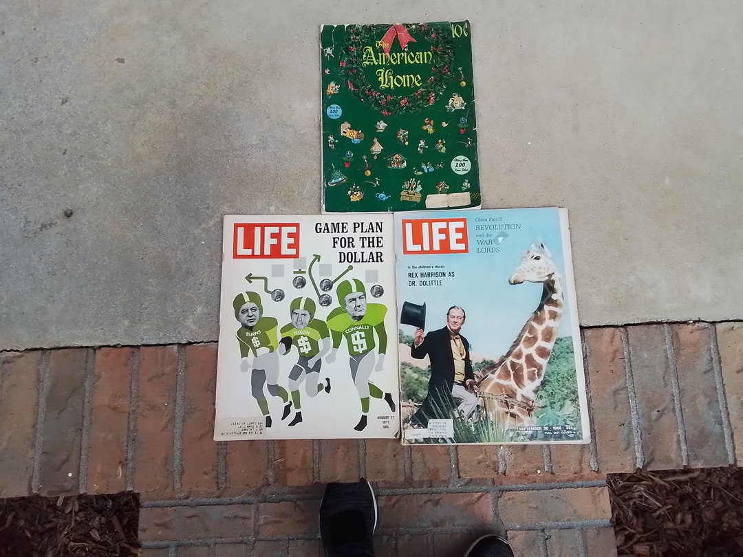 Three Vintage Magazines (one American Home and Two Life Magazines) - Etsy