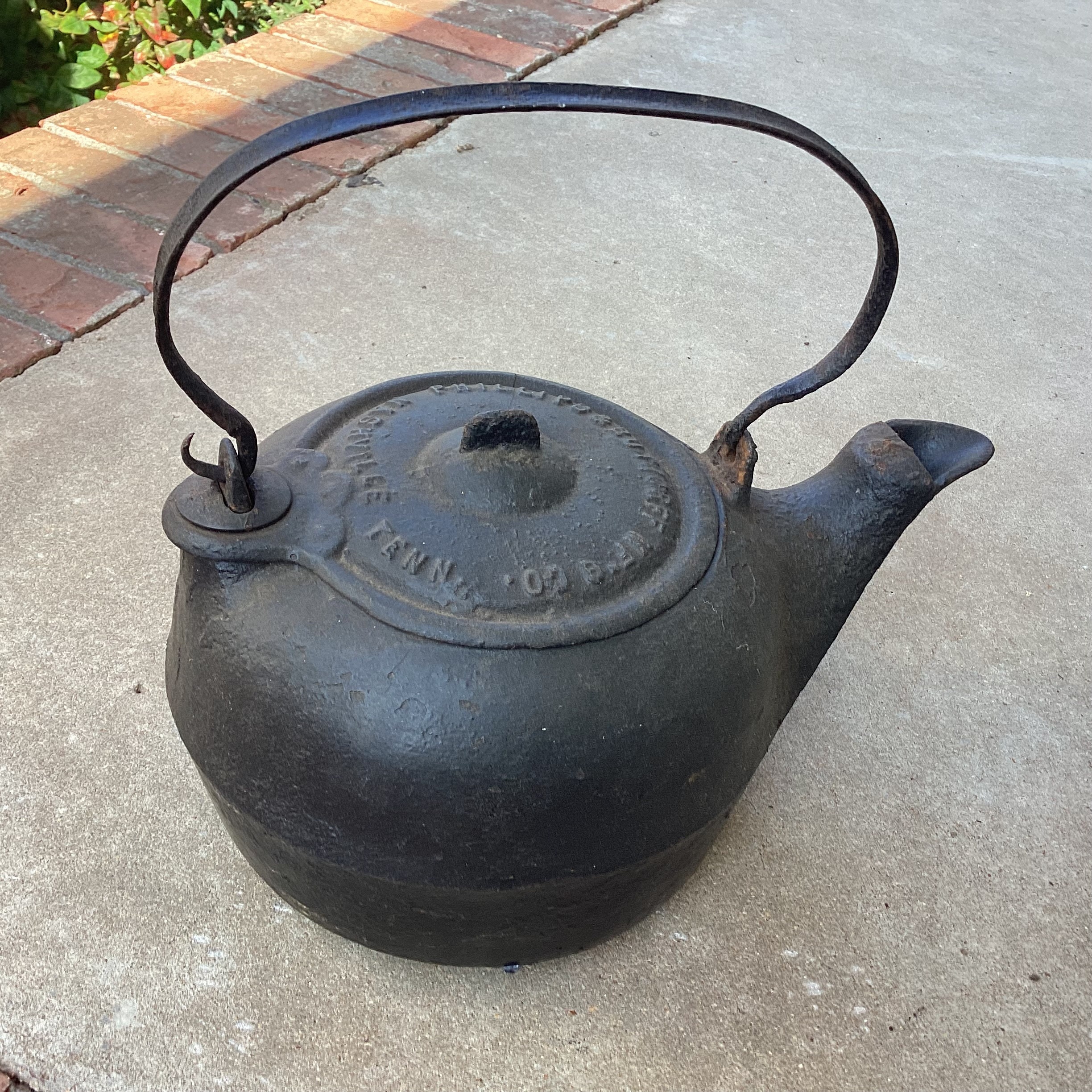 Antique Cast Iron Tea Kettle Phillips & Buttorff Nashville Tenn. - Etsy