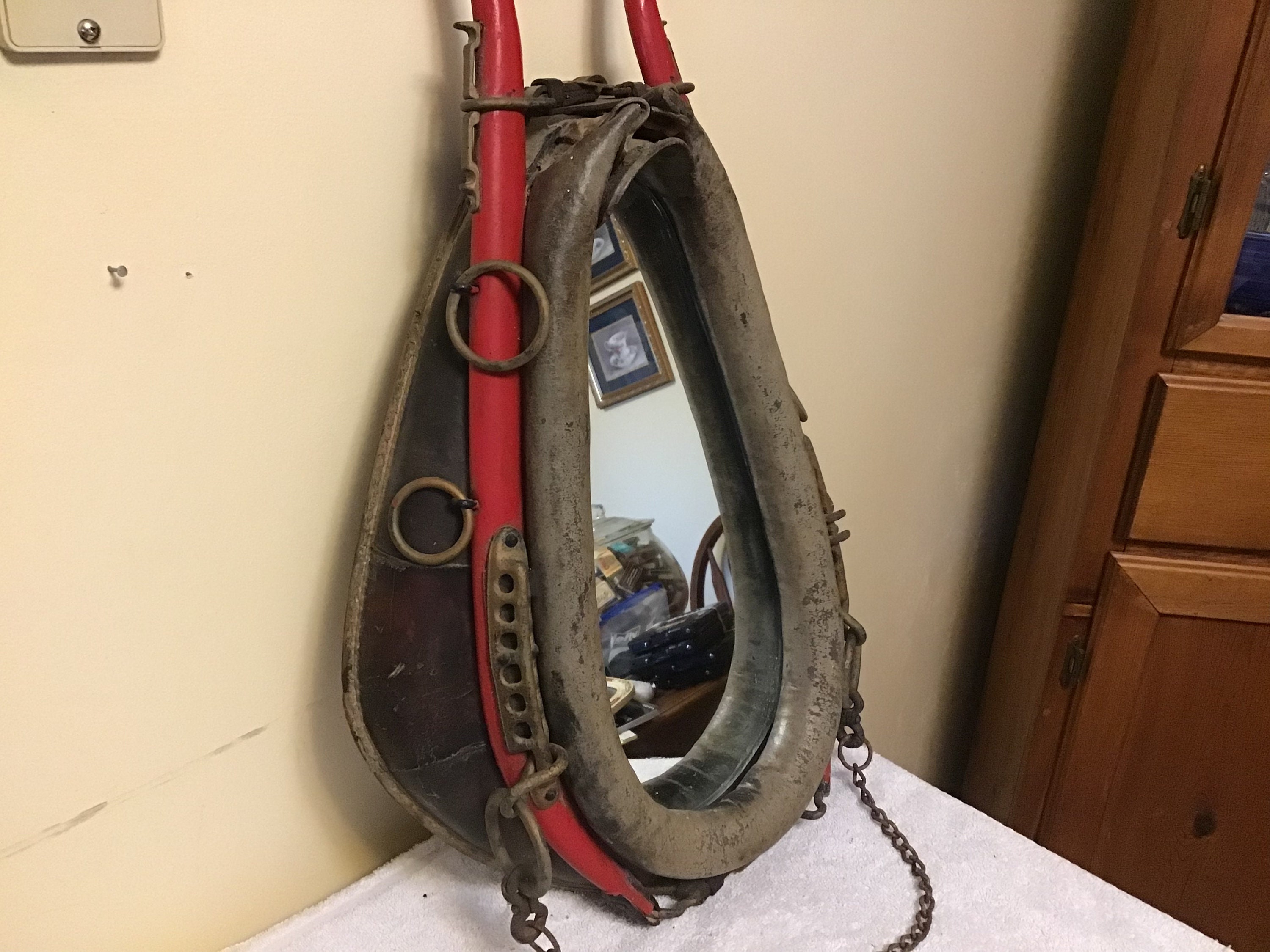 Antique Heavy Horse Hanes Collar With Mirror - Etsy