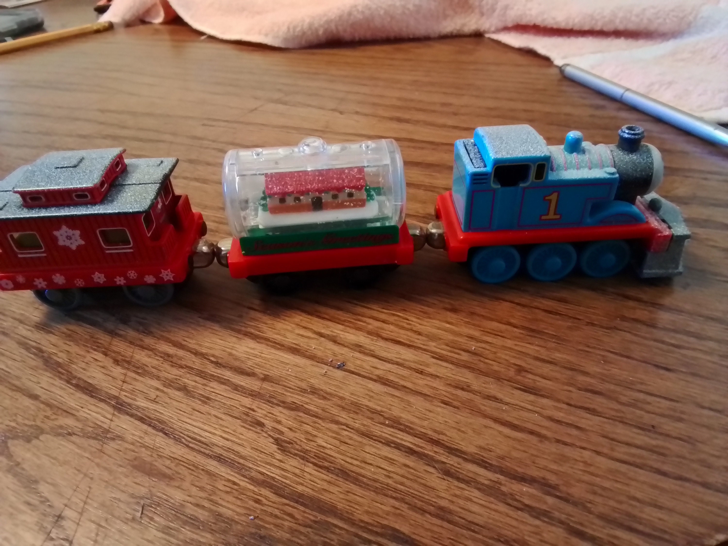 Thomas the Tank Engine 3 Piece Christmas Train. - Etsy