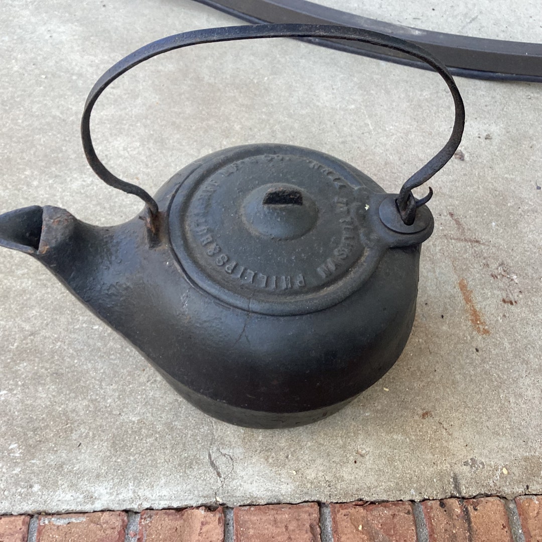 Antique Cast Iron Tea Kettle Phillips & Buttorff Nashville Tenn. - Etsy
