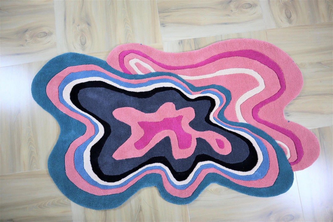 Amoeba Uneven Shape Rug for Best Home Decor for Bedroom/ Living Room ...