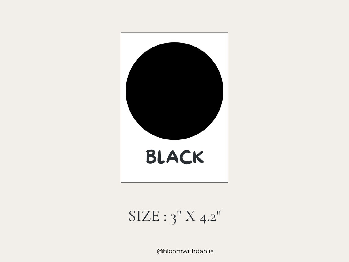 Printable Color Flashcards Set for Kids Educational Learning Cards ...